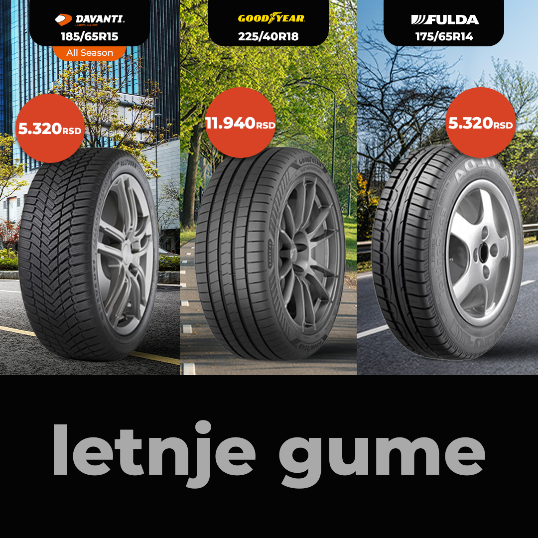 Veliki izbor guma za sve vrste vozila - Prodaja i servis | GUMA CENTAR