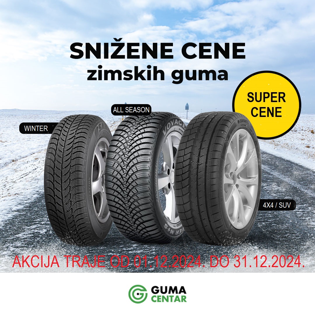 Veliki izbor guma za sve vrste vozila - Prodaja i servis | GUMA CENTAR